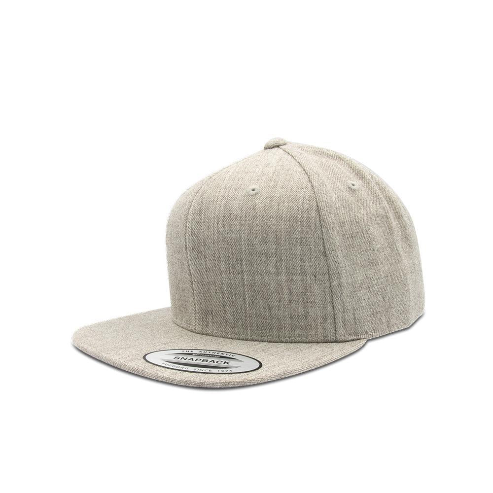 Classic Snapback - Heather Grey - 6089 – Rebrand Trading